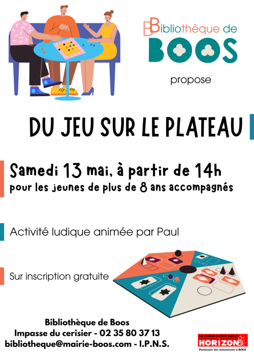 Mairie de Boos - Du jeu sur le plateau - Bibliothèque - Mairie de Boos